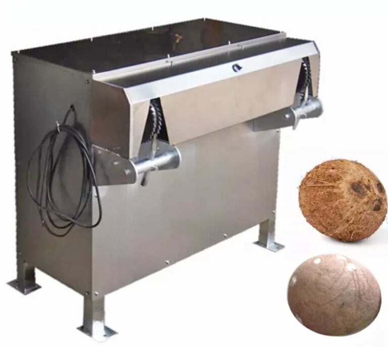 Semi-Automatic Coconut Hard Shell Peeling Machine - Coconut Dehusking ...